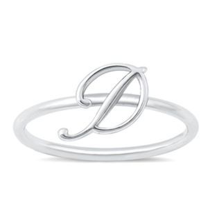 Ring | Jewelry | Script Letter Ring Letter L Ring Available Sz 5 ...